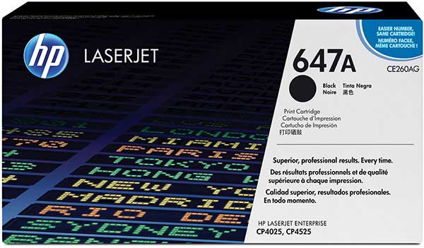 HP 647A Gvt Cartridge, Black (CE260AG)