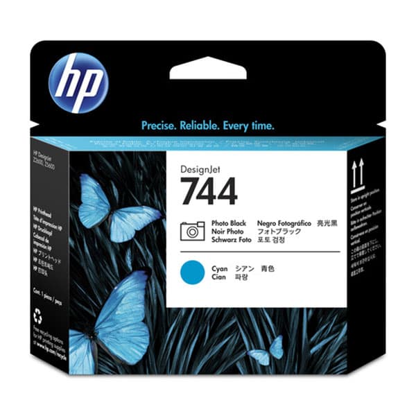 HP 744 Photo Printhead | HP Printhead Black/Cyan | F9J86A